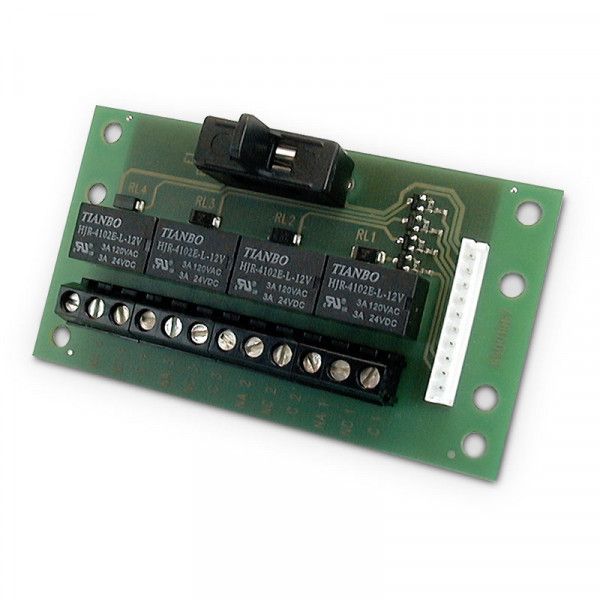ELMO ETRREL4 4 relay multiple output module | MT Distribuzione Srl